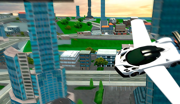 Flying Car Real Driving - free online game : 3D : INFOX Games