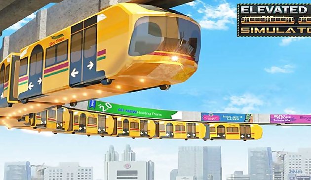 Elevated Train Driving Simulator Sky Tram Driver - free online game