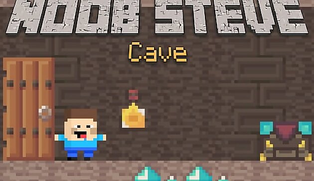 Noob Steve Cave - free online game : Puzzle : INFOX Games
